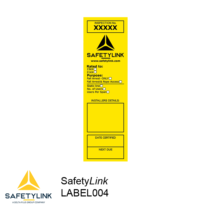SafetyLink Certification Label – SafetyLink