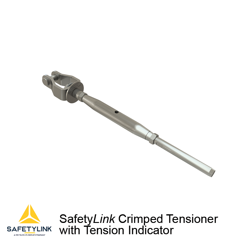 Fittings – Crimped Tensioner with Tension Indicator – SafetyLink