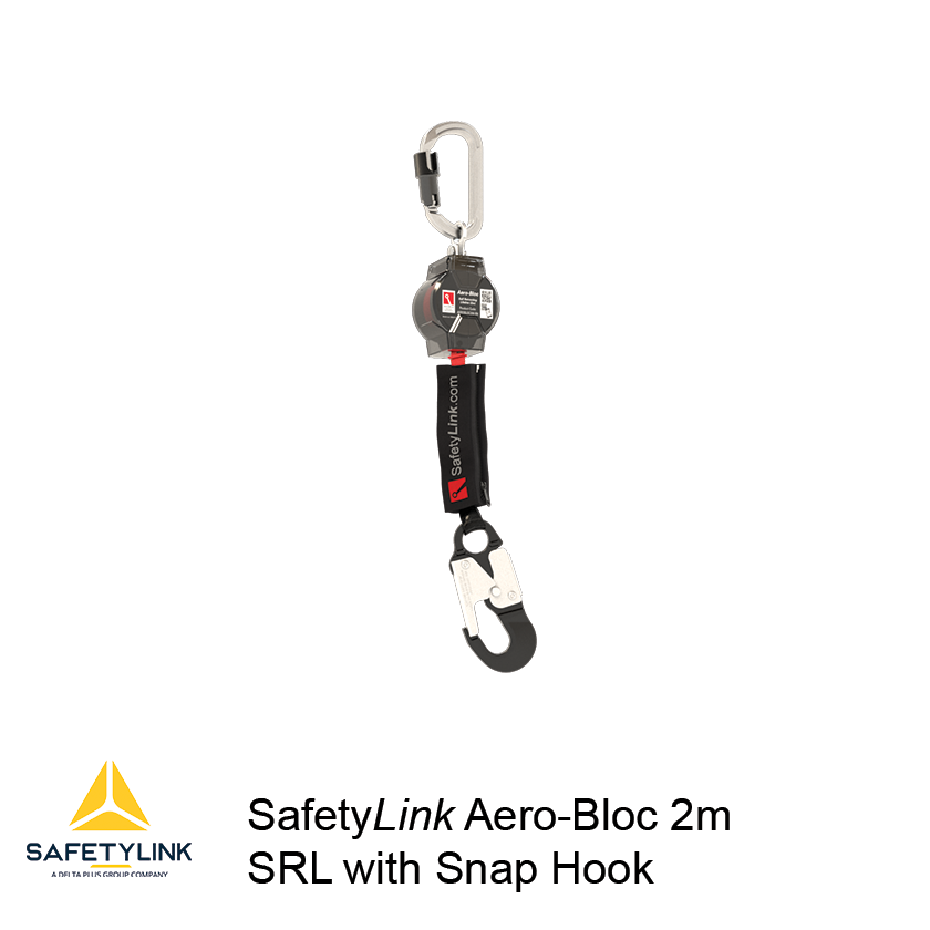 Self Retracting Lifeline – Aero Bloc Twin System with Snap Hook ...