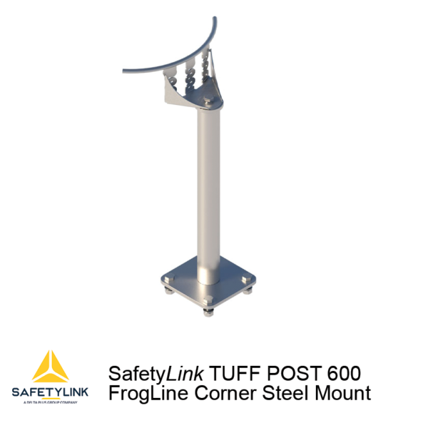 FrogLine – Tuff Post Corner Steel Mount Round 600 - SafetyLink