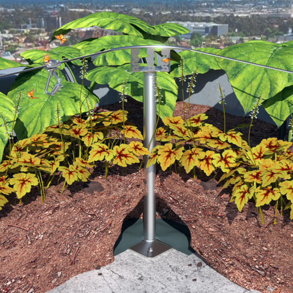 FrogLine – Tuff Post Corner Concrete Cast-In Round 300 – SafetyLink