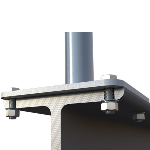 FrogLine – Tuff Post End Steel Mount Round 900 – SafetyLink