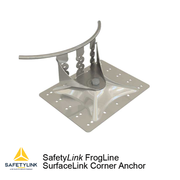 FrogLine – Corner Surface Mount Lifeline Stainless Steel – SafetyLink