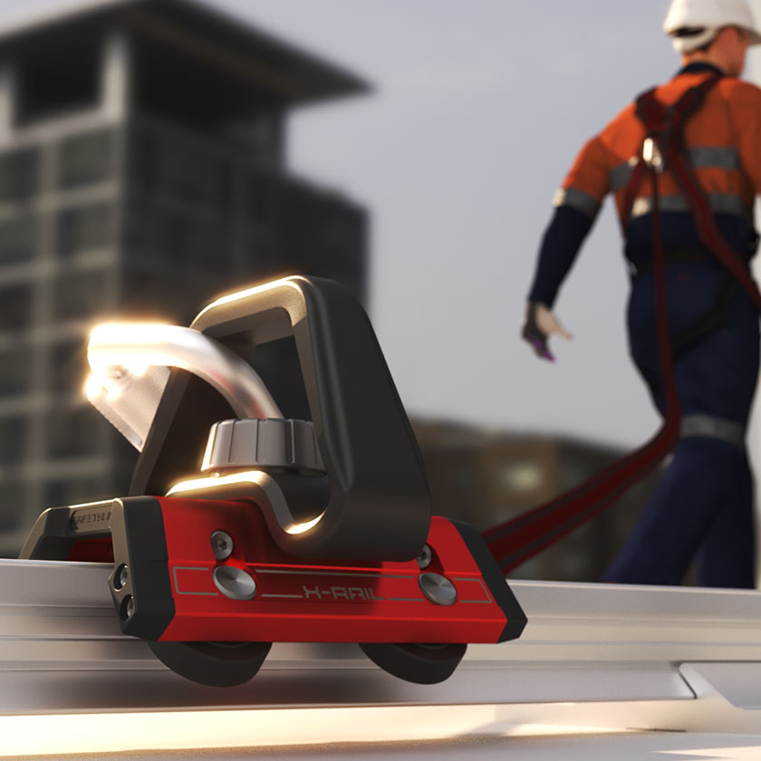 X-Rail – Horizontal Rail System Concrete Mount – SafetyLink