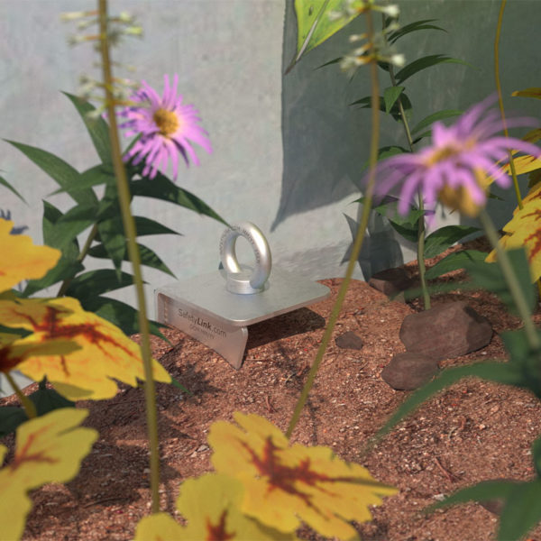 Roof Anchor – Tuff Bracket with Retro Eyebolt Concrete Wall Mount ...