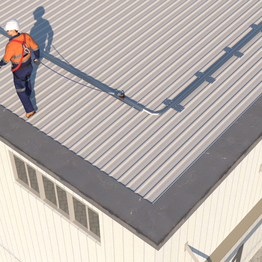 X-Rail – Horizontal Rail System Surface Mount – SafetyLink