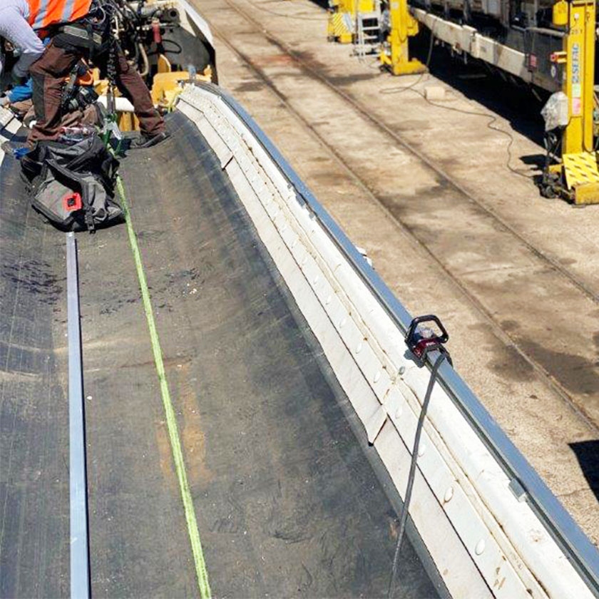 SafetyLink X-Rail Installed onto machinery on the French railway ...