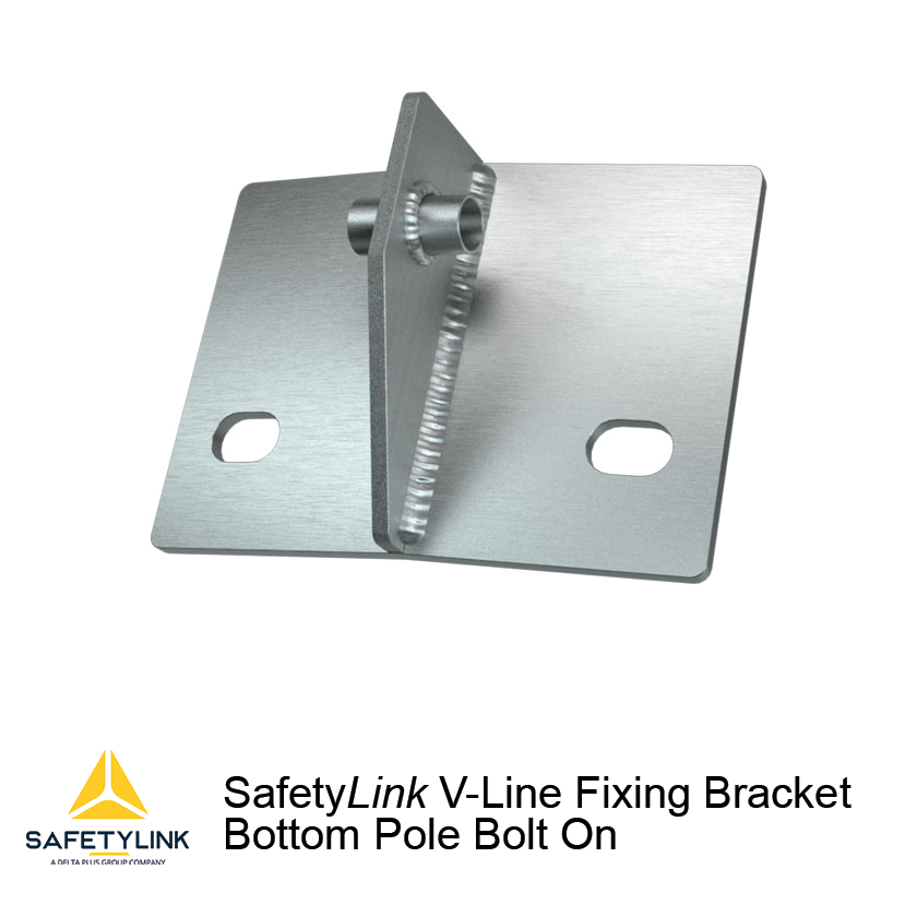 V-Line Bottom Plate – Pole Bolt On – SafetyLink