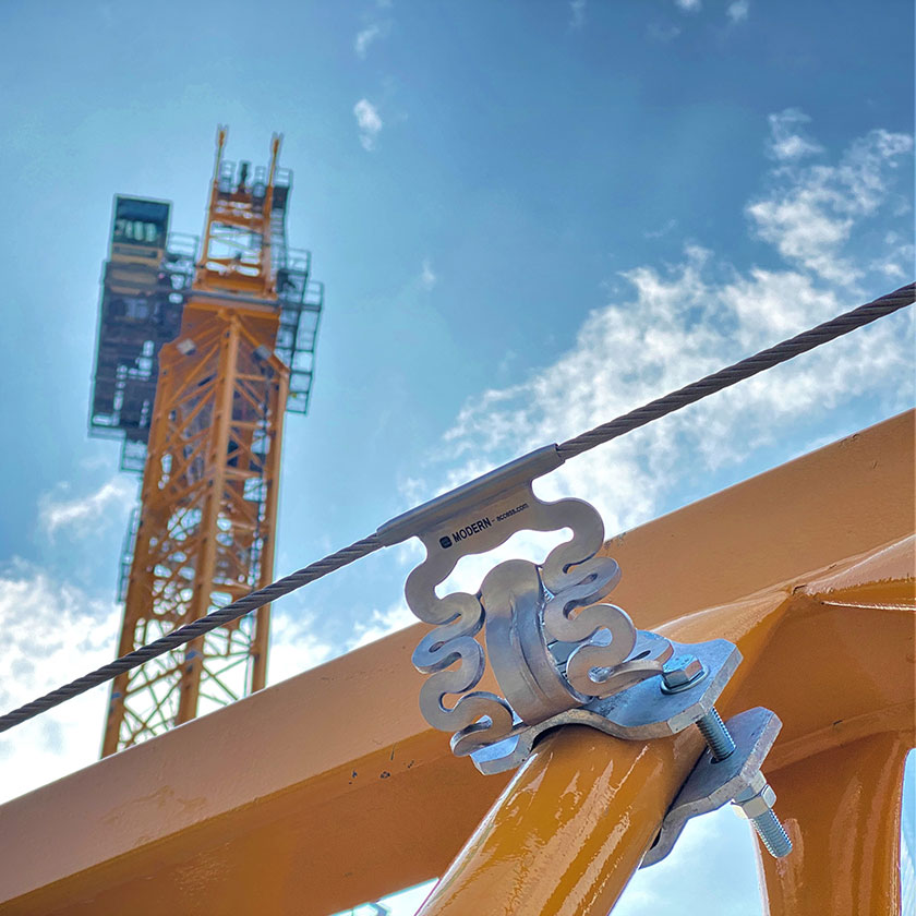 FrogLine Lifeline | Installed onto a crane