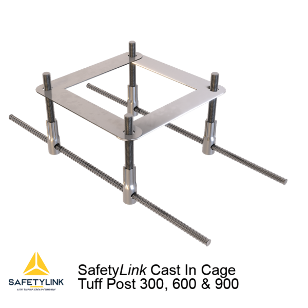 Roof Anchor – Cast in Cage 300, 600 & 900mm Tuff Post - SafetyLink