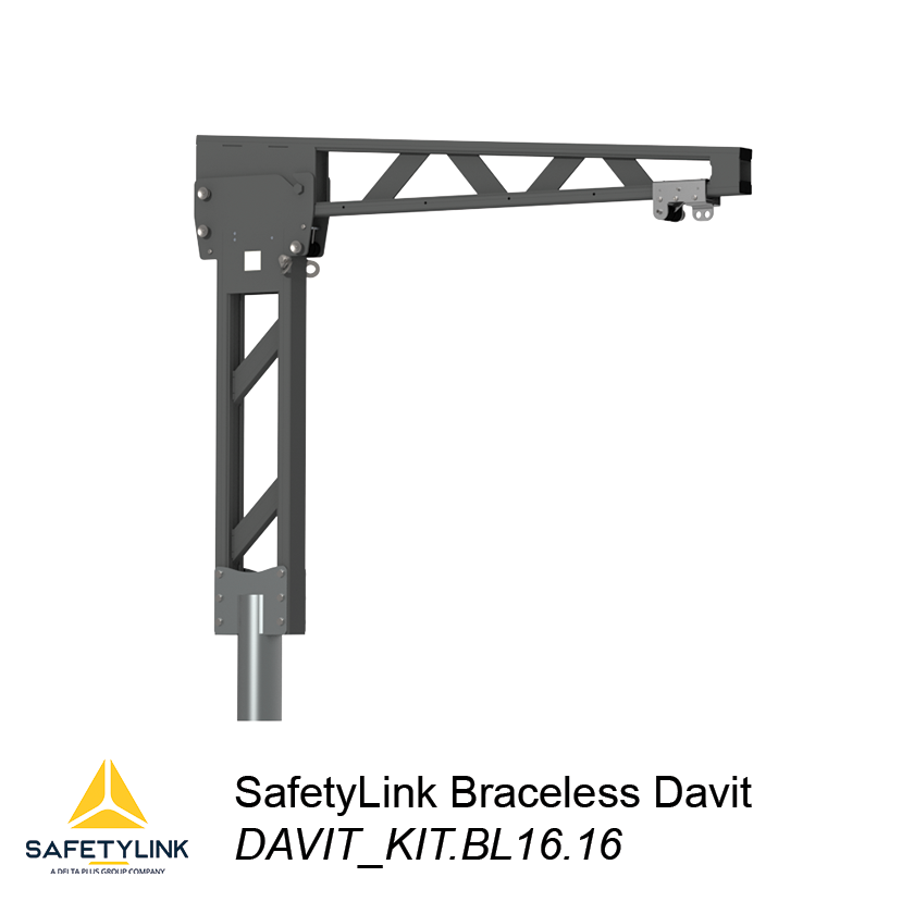 Braceless Davit DAVIT_KIT.BL16.16 - SafetyLink